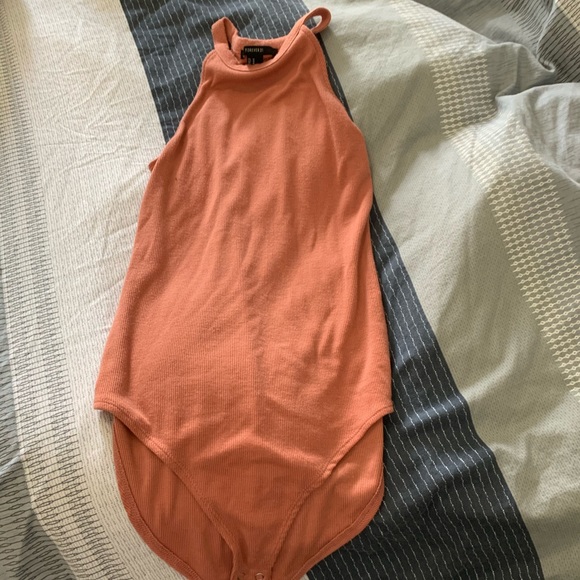 Tops | Salmon Colored Bodysuit Worn Once | Poshmark